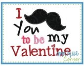 Items similar to 908 I Mustache You to be my Valentine Valentine's Day ...