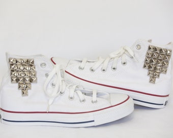 Studded converse | Etsy