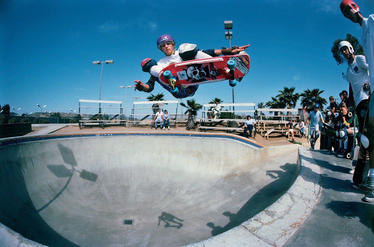 Tony Hawk Ollie Del Mar Skateboarding Photograph 18 x