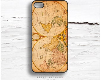 Items similar to world map iphone 4 case, iphone 4 cover, iphone 4s ...