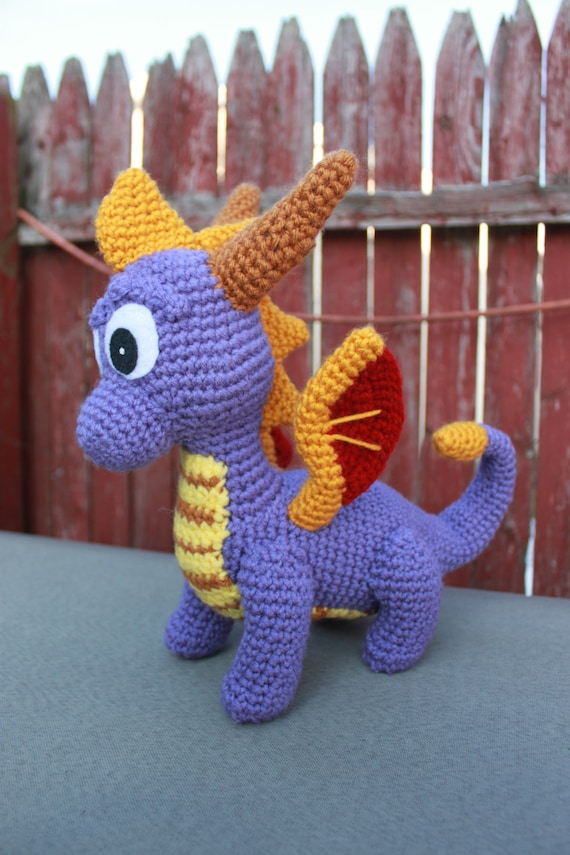 Crochet Pattern: Spyro and Ember Inspired Dragon by MilesofCrochet