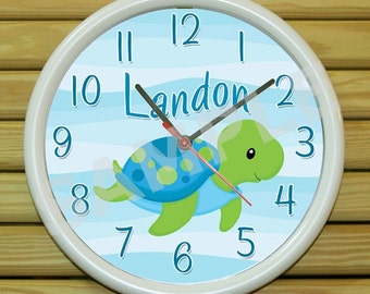 Turtle clock | Etsy