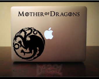 Mother of dragons - Macbook Air, Macbook Pro, Macbook decals, Sticker ...