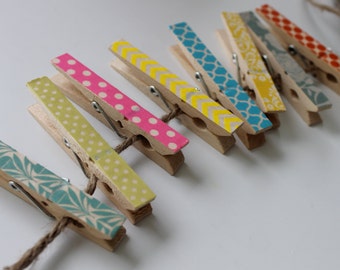 Red clothespins | Etsy