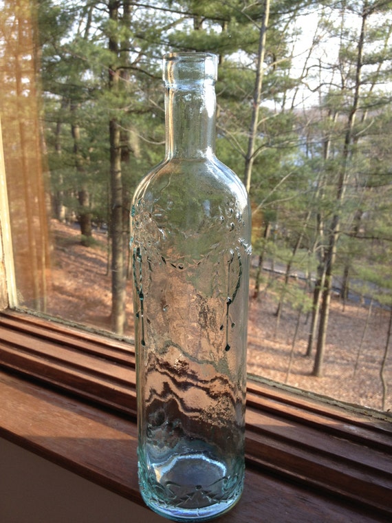 Items similar to Glass bottle -Albi glass - made in Spain on Etsy