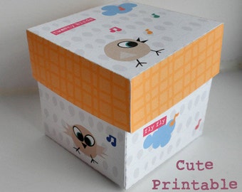 Printable gift box | Etsy