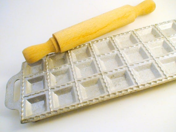 Italian Ravioli Mold Vintage Cast Iron by BlackberryMarket on Etsy