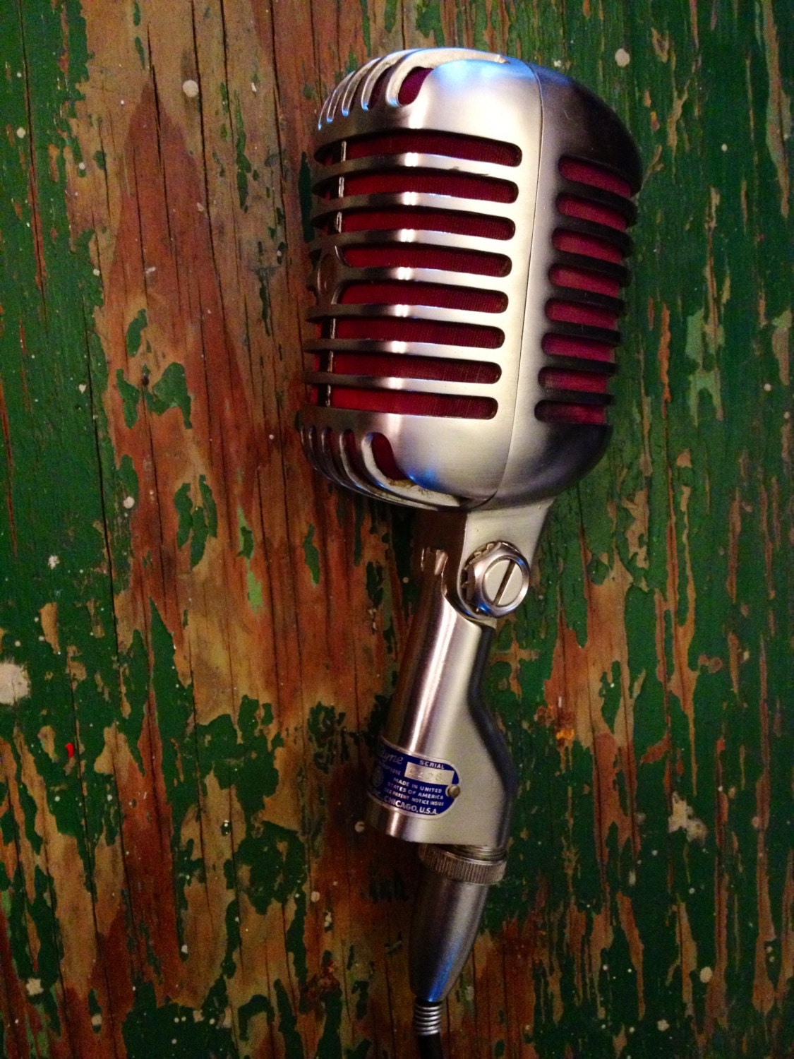 Vintage 1950's Shure Brothers 55 s UNIDYNE Microphone