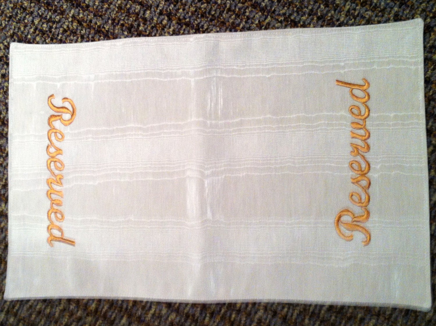 Reserved Sign for Chair or Pew