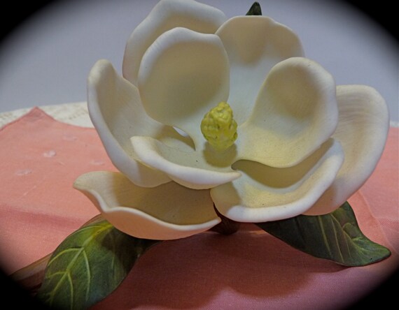 Lenox Porcelain Magnolia Figurine Garden Flowers Collection