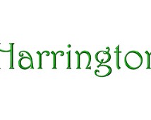 Unique harrington font related items | Etsy