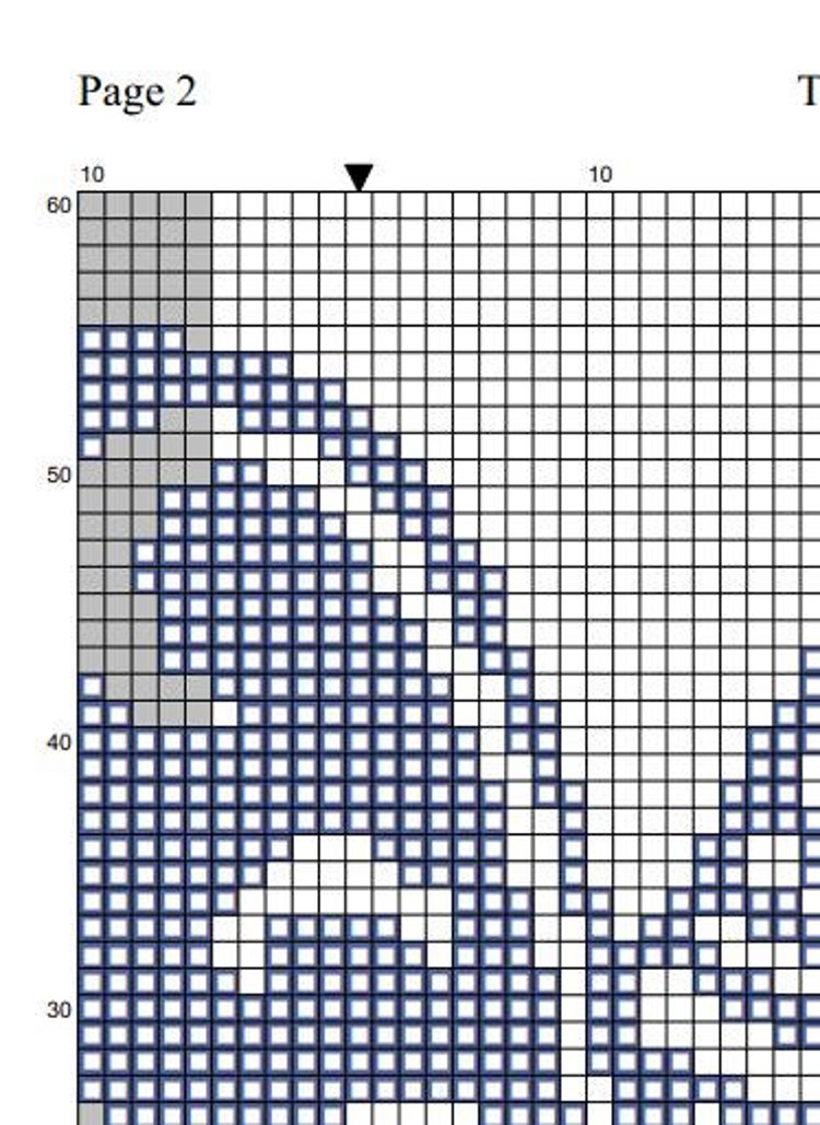 Counted Cross Stitch Pattern PDF Silhouette Birds by SimpleSmart