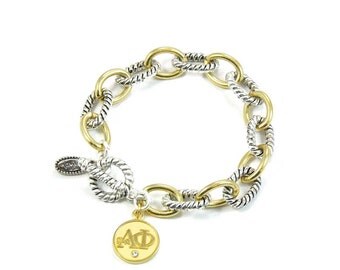 Gold alpha phi charm | Etsy