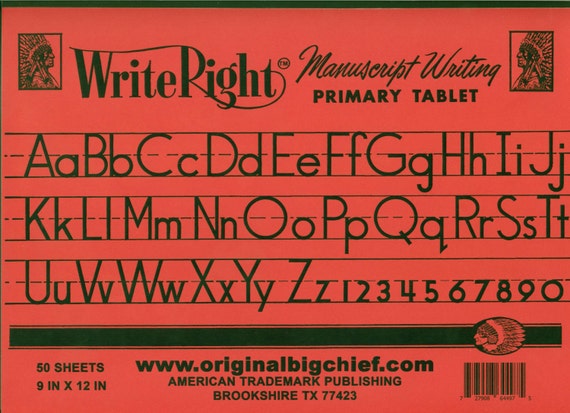 Big Chief Learn to Write Pencil Tablet Write by OriginalBigChief