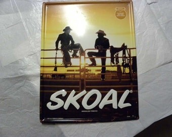 Skoal Cowboy Metal Sign from 1993 BRAND NEW