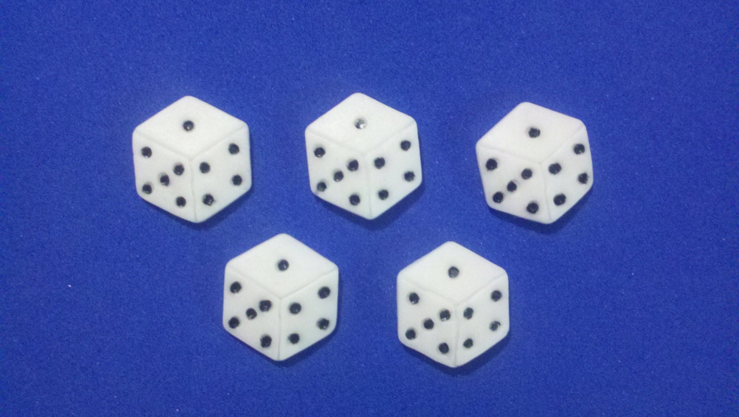 Edible Fondant Dice-Set of 12-Cake/Cupcake Toppers