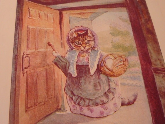 Beatrix Potter Illustration Tabitha Twitchit Searching For
