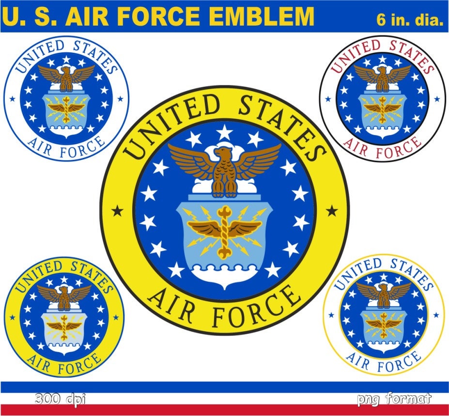 Digital Clipart U.S. Air Force Emblem 5 PNG