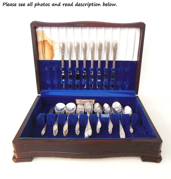 Complete Silverware Set - Oneida Community Silver Lady Hamilton ...