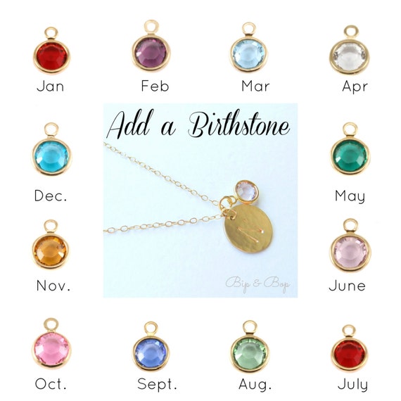 Add a birthstone charm. Swarovski Crystal Channel by BipAndBop