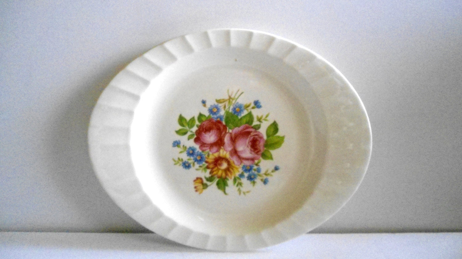 Vintage Mid-Century Rose Platter by Cronin China Company circa 1940’s ...