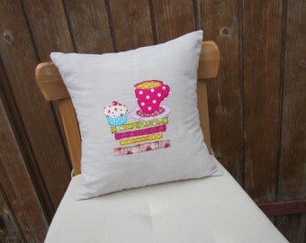 Popular items for appliqued cushion on Etsy