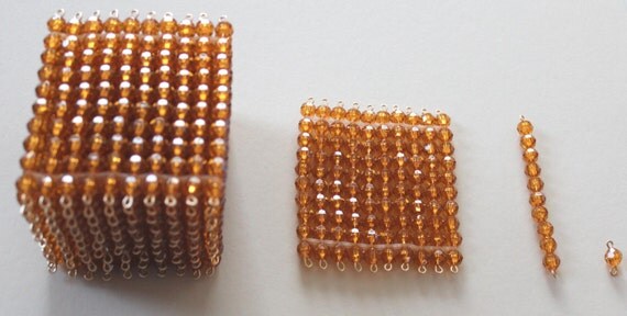 Items similar to Golden Beads - Bank Game - Montessori on Etsy