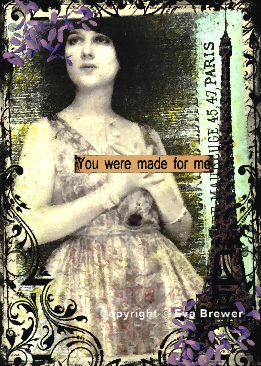 Original altered art collage by magymai711 on Etsy