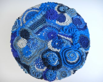 PATTERN Freeform Crochet Stitch Sampler Applique Scrumble