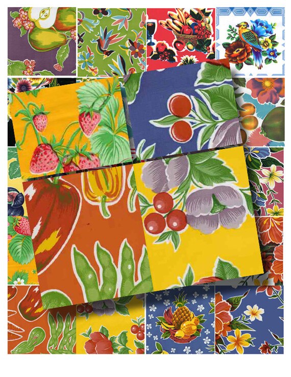 oilcloth patterns a 2 x 2 inch sampler vintage printable