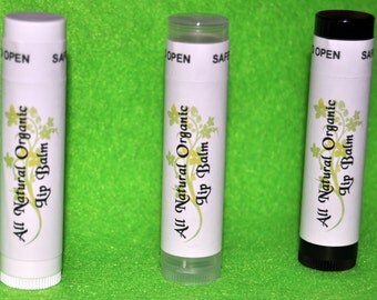 12 MATTE WHITE Customized Lip Balm Labels with Tamper Proof Seals