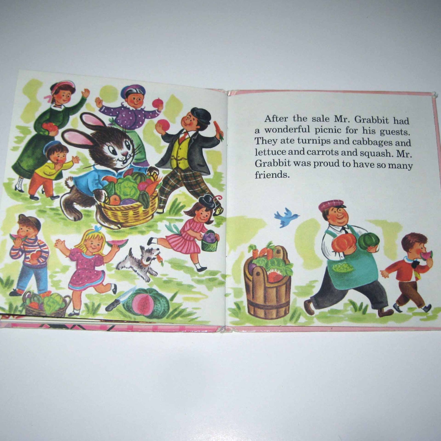 Mr Grabbit the Rabbit Vintage 1950s Children's Book by