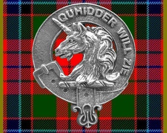 Robertson Clan Crest Scottish Cap Badge CB02 by celticstudio