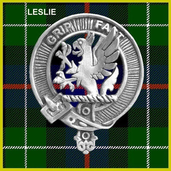 Leslie Clan Crest Scottish Cap Badge CB02