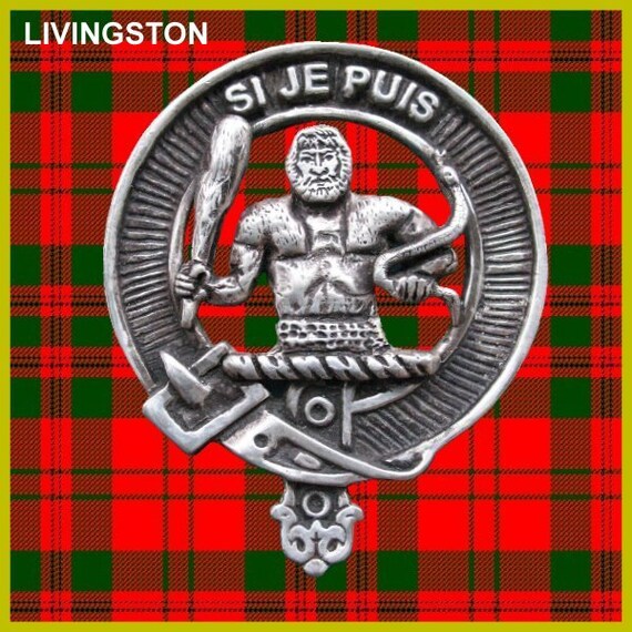 Livingston Clan Crest Scottish Cap Badge CB02 by celticstudio
