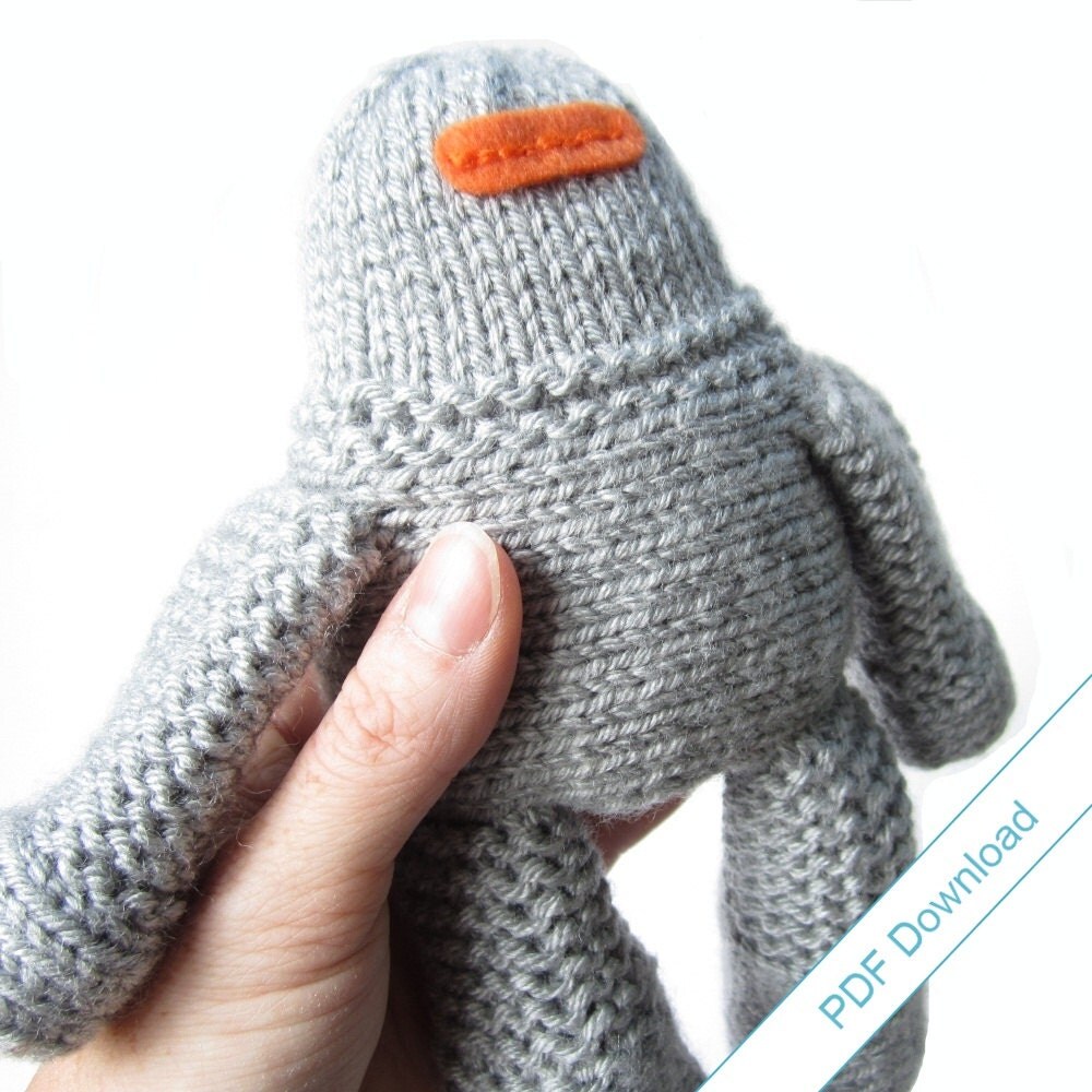 Robot Knitting Pattern Download. DIY Cuddly Robot. by NattyKnits