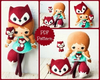 Fox sewing pattern | Etsy