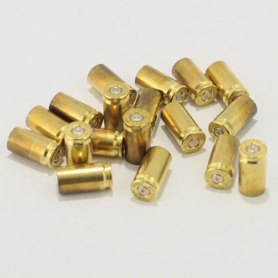 18 Bullet Casings 9mm Blazer Luger Brass Silvertone