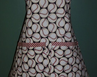 Baseball, Apron, Women, Mens, Adult, Grilling, cooking, baking, summer ...