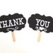 THANK YOU Photo Prop Photo Booth Props Set of 2 Thank You Sign
