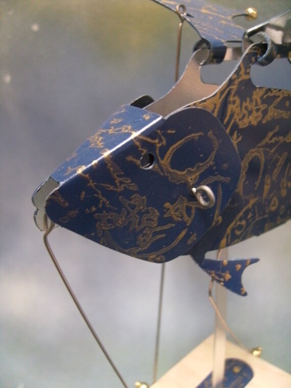 Blue Flying Fish Automaton by Newsteadautomata on Etsy