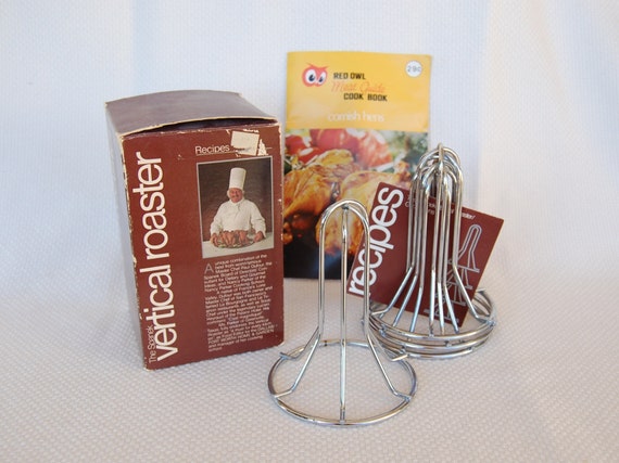 Set of 4 Spanek Vertical Roasters for Cornish Game Hens circa
