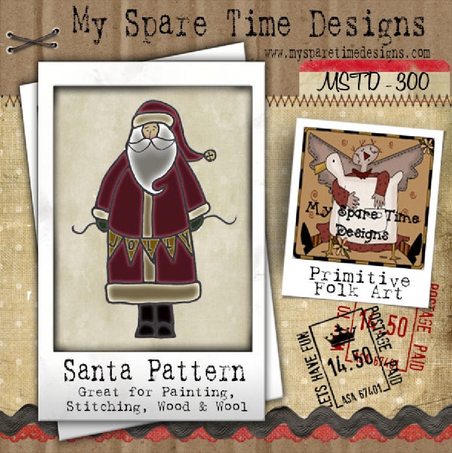 Primitive Santa Primitive Santa Graphic Primitive Santa Clip