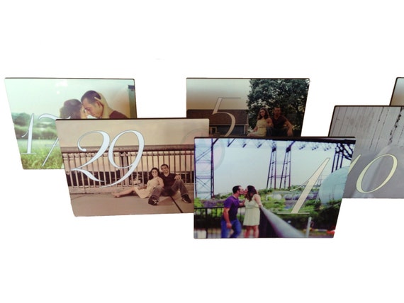 WEDDING TABLE NUMBERS 8x10 Personalized by lonestaraccessories