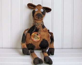 Popular items for primitive cow on Etsy