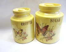 Popular items for butterfly canisters on Etsy