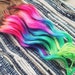 Neon Dream Clip In Hair Extensions Ombre Hair Tie by Cloud9Jewels