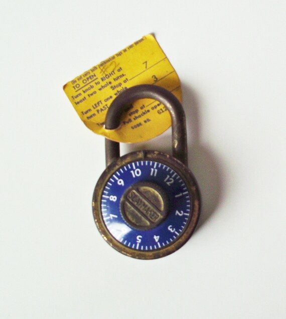 Vintage Slaymaker Combination Lock with Original Tag