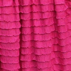 Bright Pink RUFFLE FABRIC 1 Cascading Ruffles by StitchStashDiva