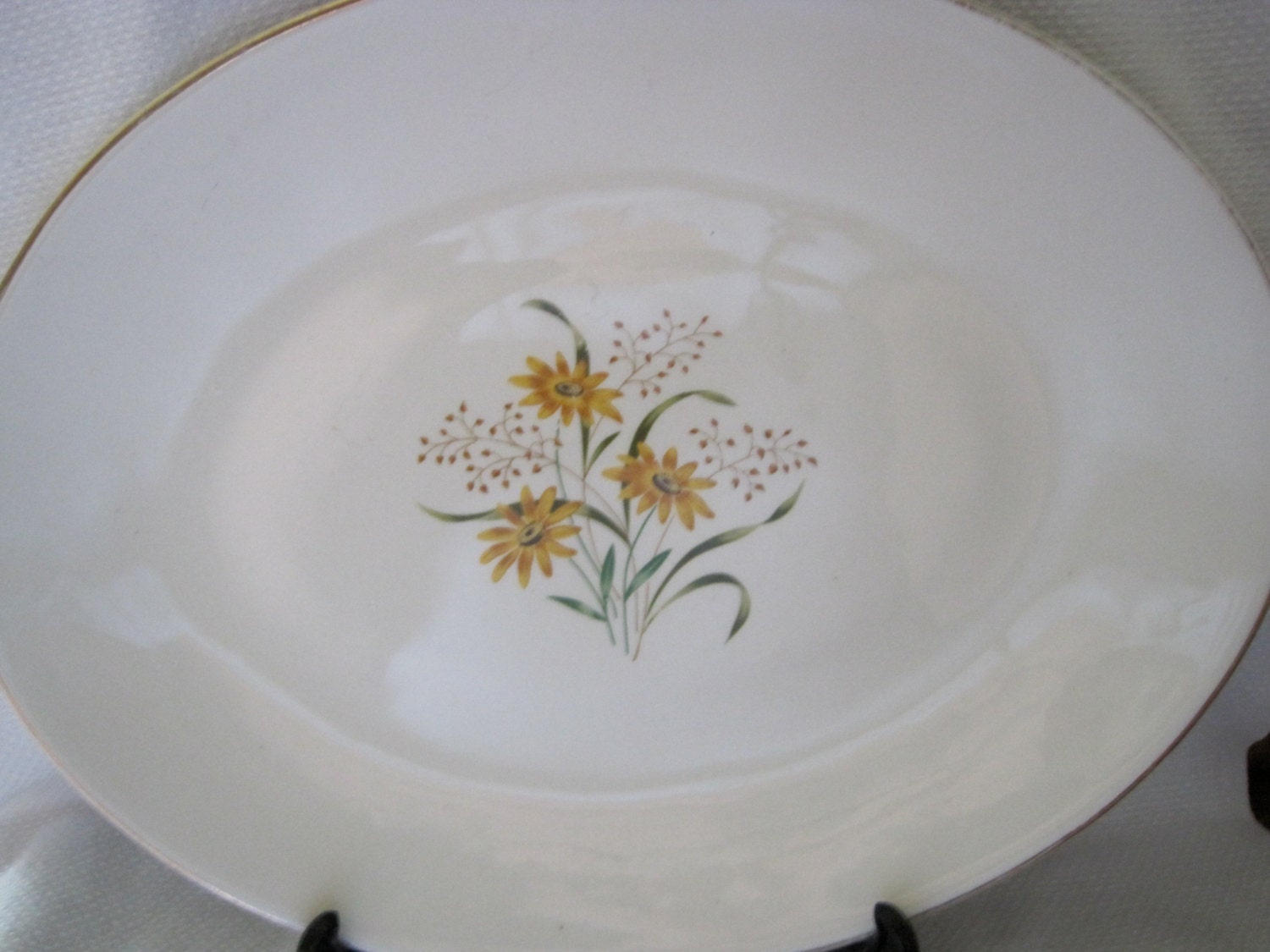 Vintage Yellow Daisy China Oval Platter – Haute Juice